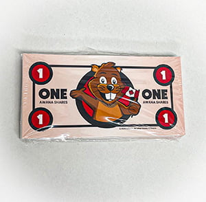 Awana Bucks: One (Pack of 100)